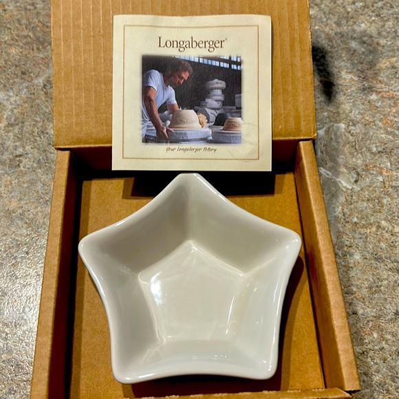 Longaberger | Dining | Nib Longaberger Small Star Dish Red Accent ...